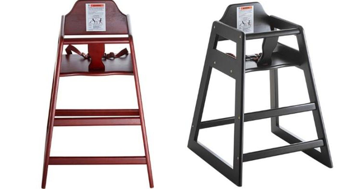 Restaurant high chairs recalled after reports of some breaking ...