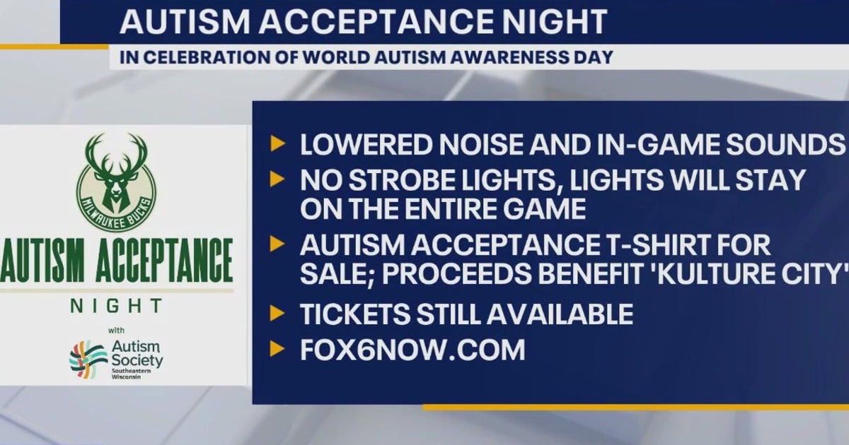 Milwaukee Bucks Autism Acceptance Night; sensory-friendly game | FOX6 ...
