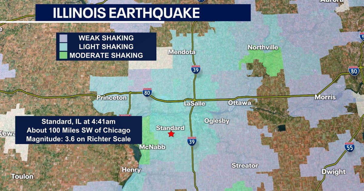 Earthquake rattles northern Illinois; southern Wisconsin, 2 other ...