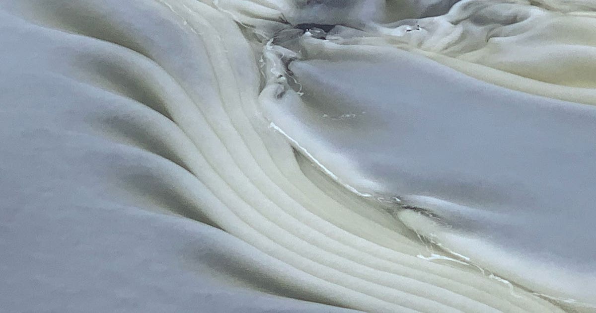 Milwaukee River strange ice formation seen near West Bend | FOX6 Milwaukee