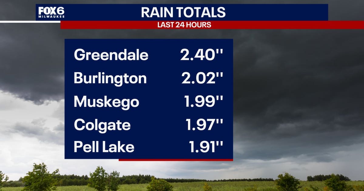Southeast WI rainfall totals; severe weather on Tuesday, May 7 | FOX6 ...