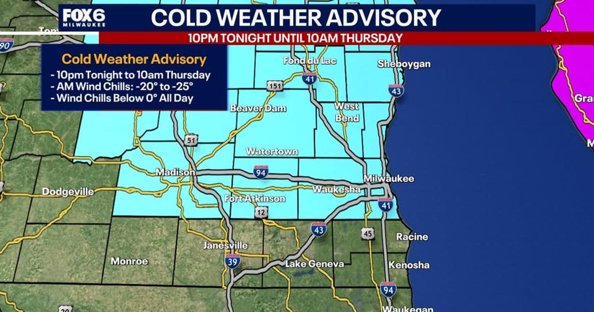 Cold air arrives Wednesday into Thursday; what to expect | FOX6 Milwaukee