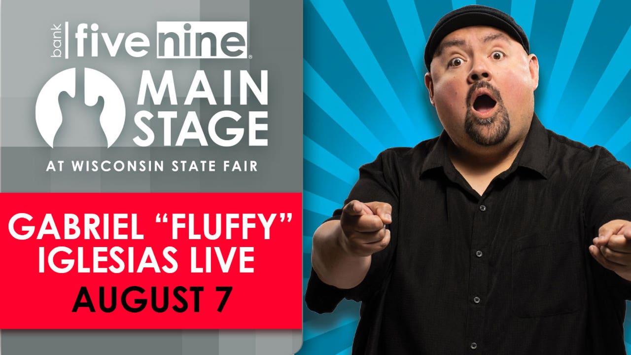 Wisconsin State Fair: Comic Gabriel Iglesias on Main Stage Aug. 7, 2025 ...