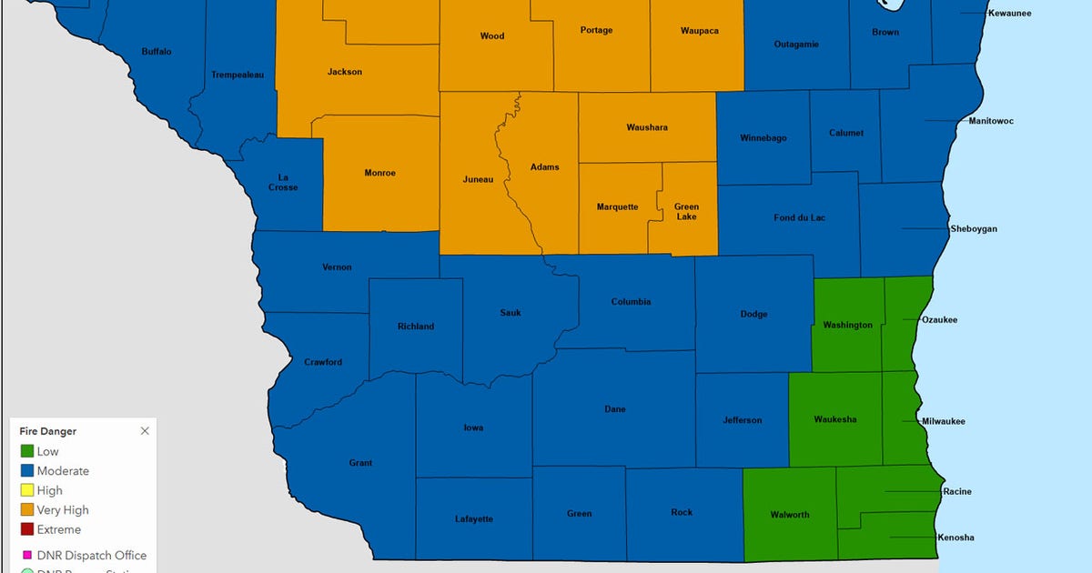 High fire danger in Wisconsin due to gusty winds, dry vegetation | FOX6 ...