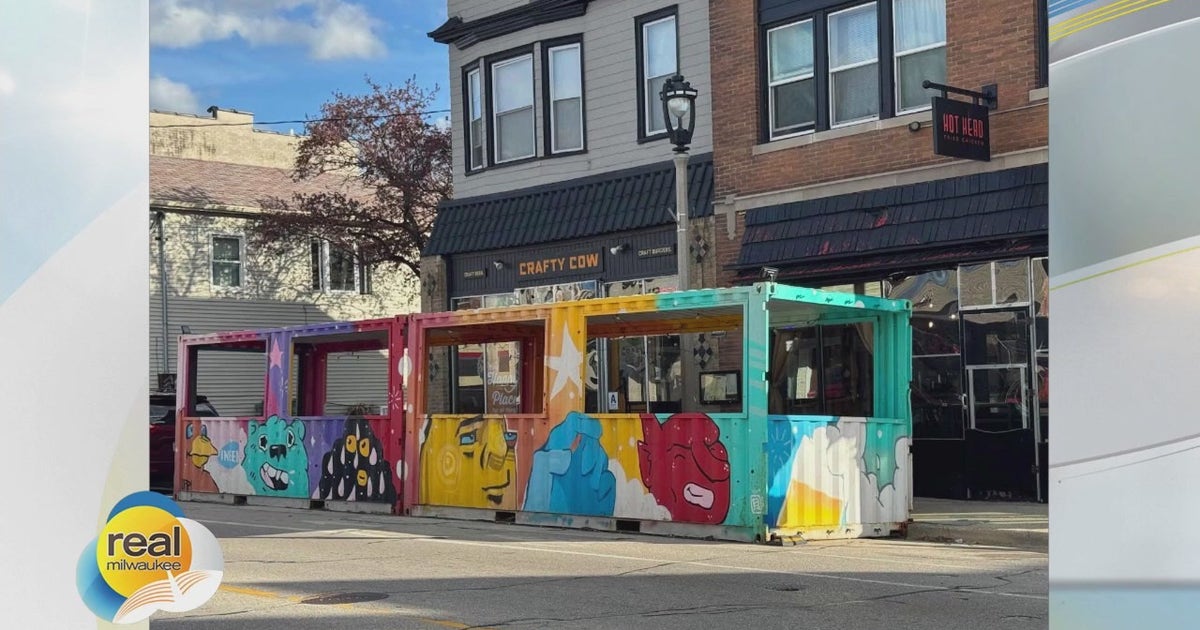 Park yourself at a 'parklet'; Patio drinking & dining spaces | FOX6 ...