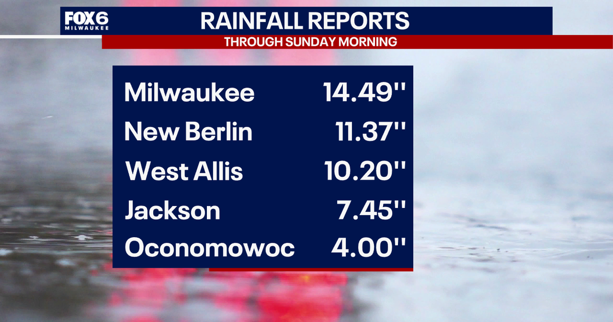 Southeast Wisconsin rainfall totals from severe storms on Aug. 9-10 ...