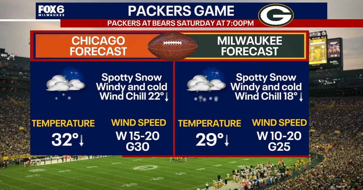 Packers, Bears Wild Card game at Soldier Field; snow outlook | FOX6 ...