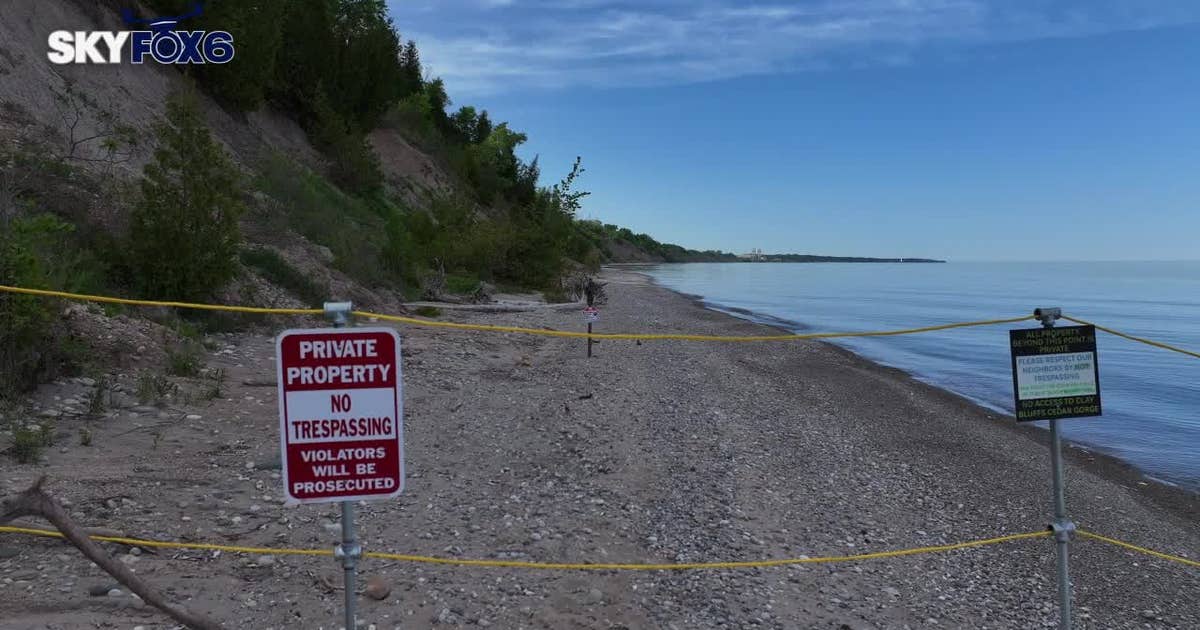 Lake Michigan beach access; Lion's Den Gorge hikers blocked | FOX6 ...
