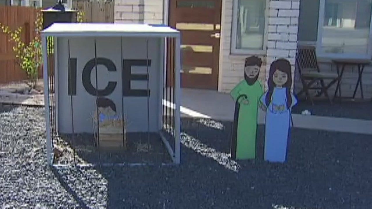 Austin couple builds controversial nativity scene with baby Jesus in ...