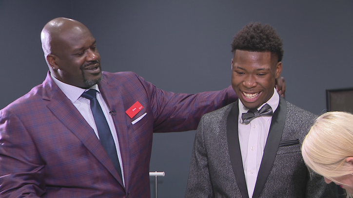 Shaquille O'Neal surprises Dallas student for his work both on and off ...
