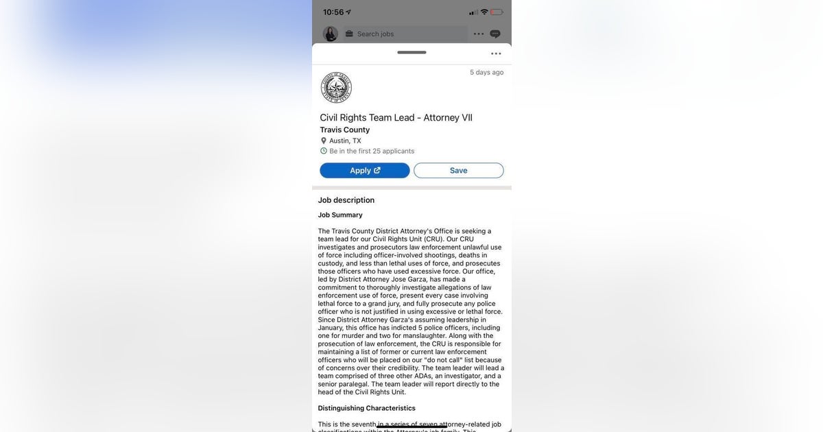 Travis County DA facing law enforcement backlash over job posting | FOX ...