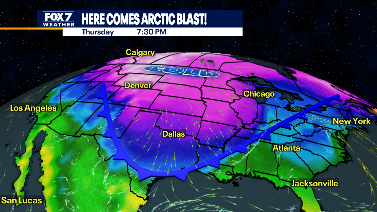 Arctic Cold Front Bringing Freezing Temperatures Single Digit Wind