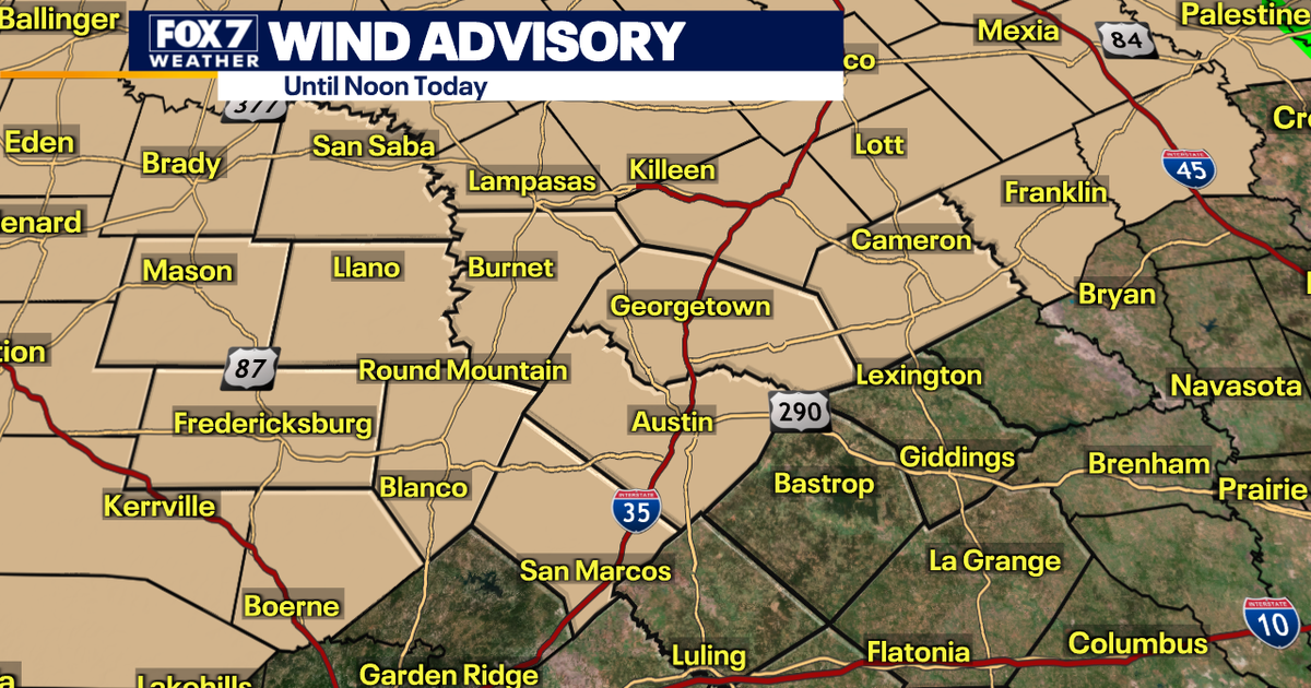 Central Texas weather: Rain moves out, warm and windy afternoon | FOX 7 ...