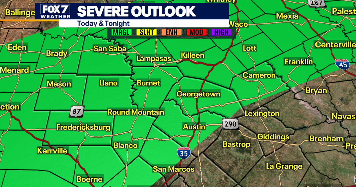 Central Texas weather: Increasing chance of severe weather Thursday ...