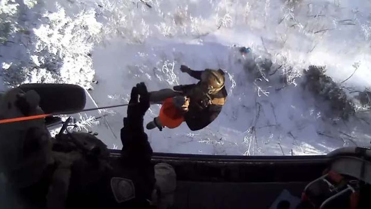 Dramatic Rescue Of Australian Hiker Stranded In Freezing Arizona