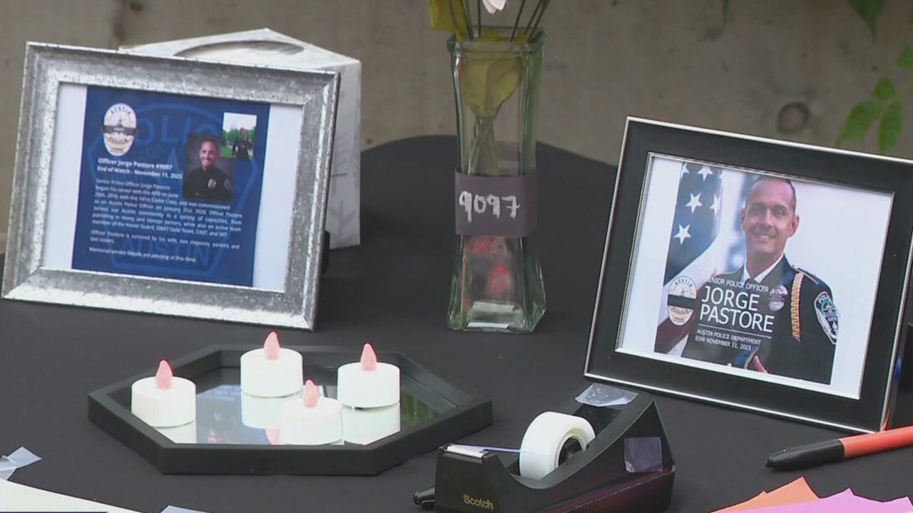 Austin Police Officer Killed In Shooting Honored At Candelight Vigil