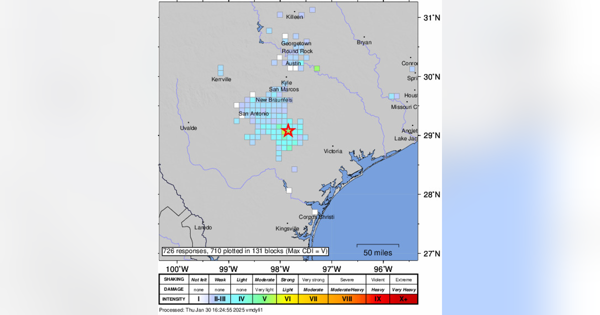 4.5 magnitude earthquake confirmed near Falls City | FOX 7 Austin