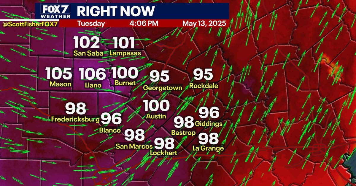 Austin weather: Temps hit triple digits, 100-year-old daily heat record ...
