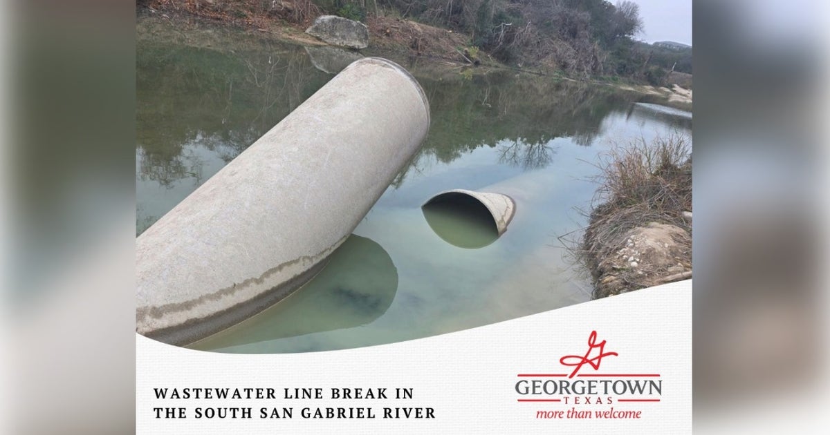 Wastewater line breaks in San Gabriel River; trail section closed ...