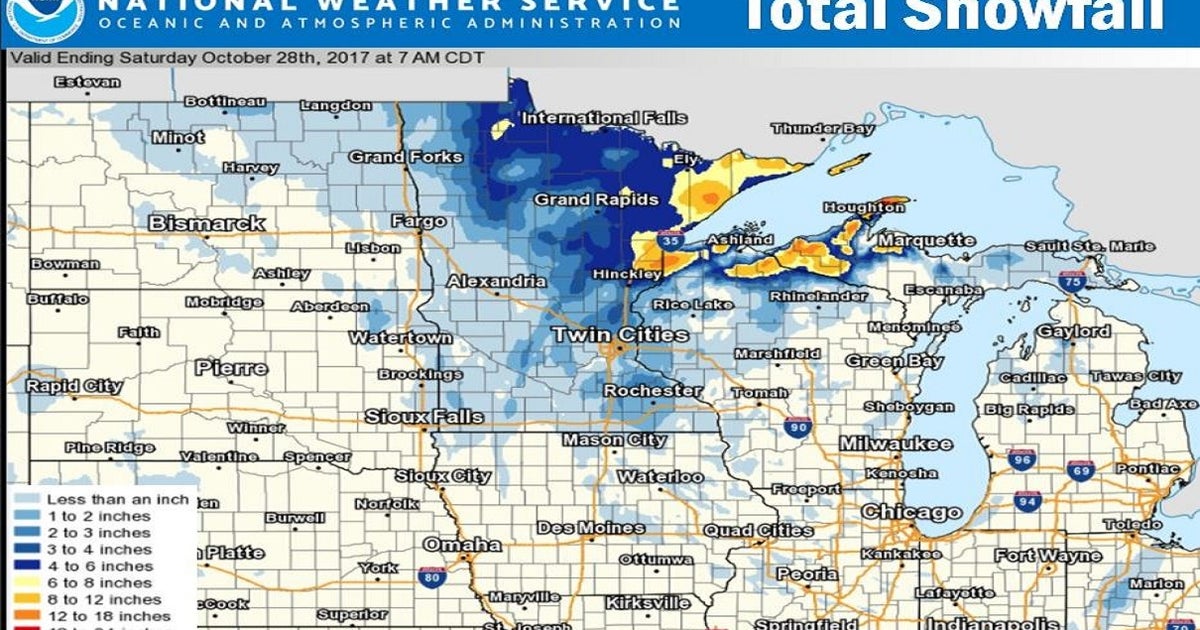 Record setting October snow in one Minnesota city | FOX 9 Minneapolis ...