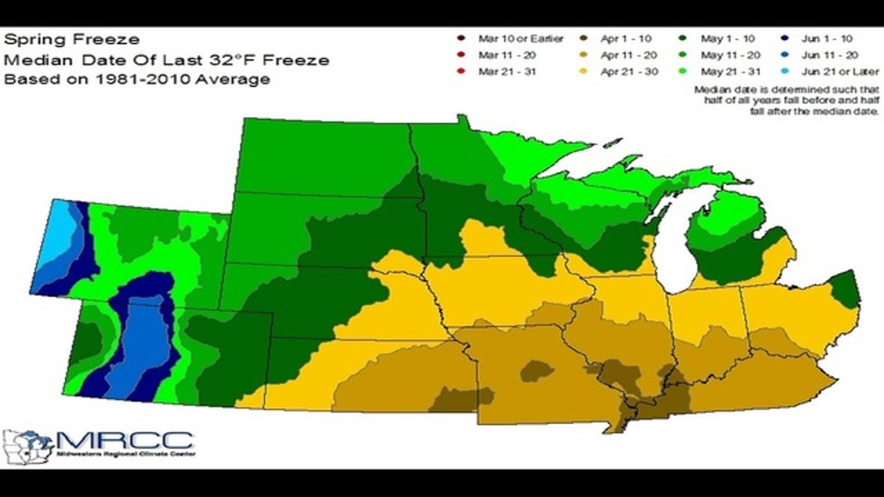 The typical last freeze is fast approaching | FOX 9 Minneapolis-St. Paul