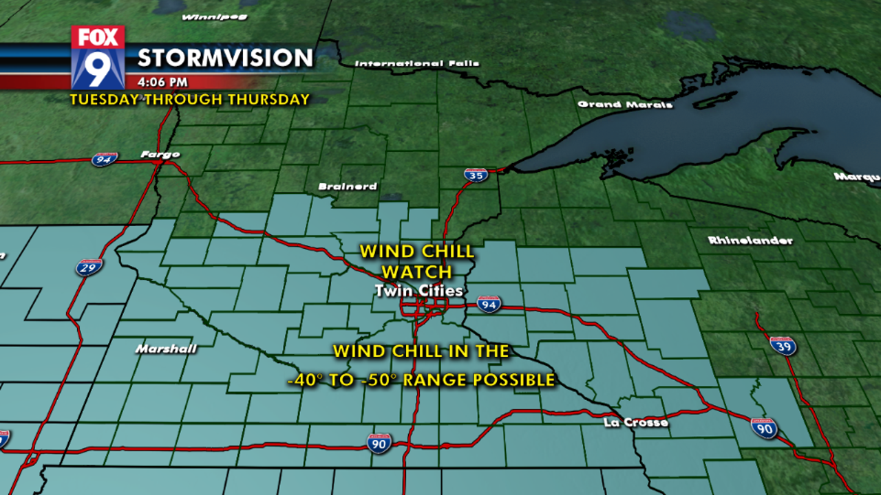 Coldest temperatures in years expected as Wind Chill Watch issued | FOX ... Coldest temperatures in years expected as Wind Chill Watch issued | FOX ...