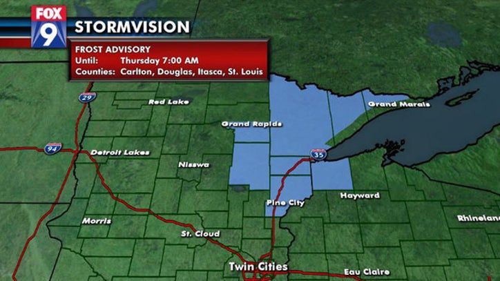 Frost advisory in effect Thursday morning in northern Minnesota | FOX 9 ...