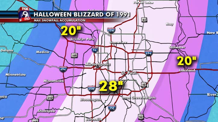 25 Years Since The Infamous Halloween Blizzard Fox 9 Minneapolis St Paul