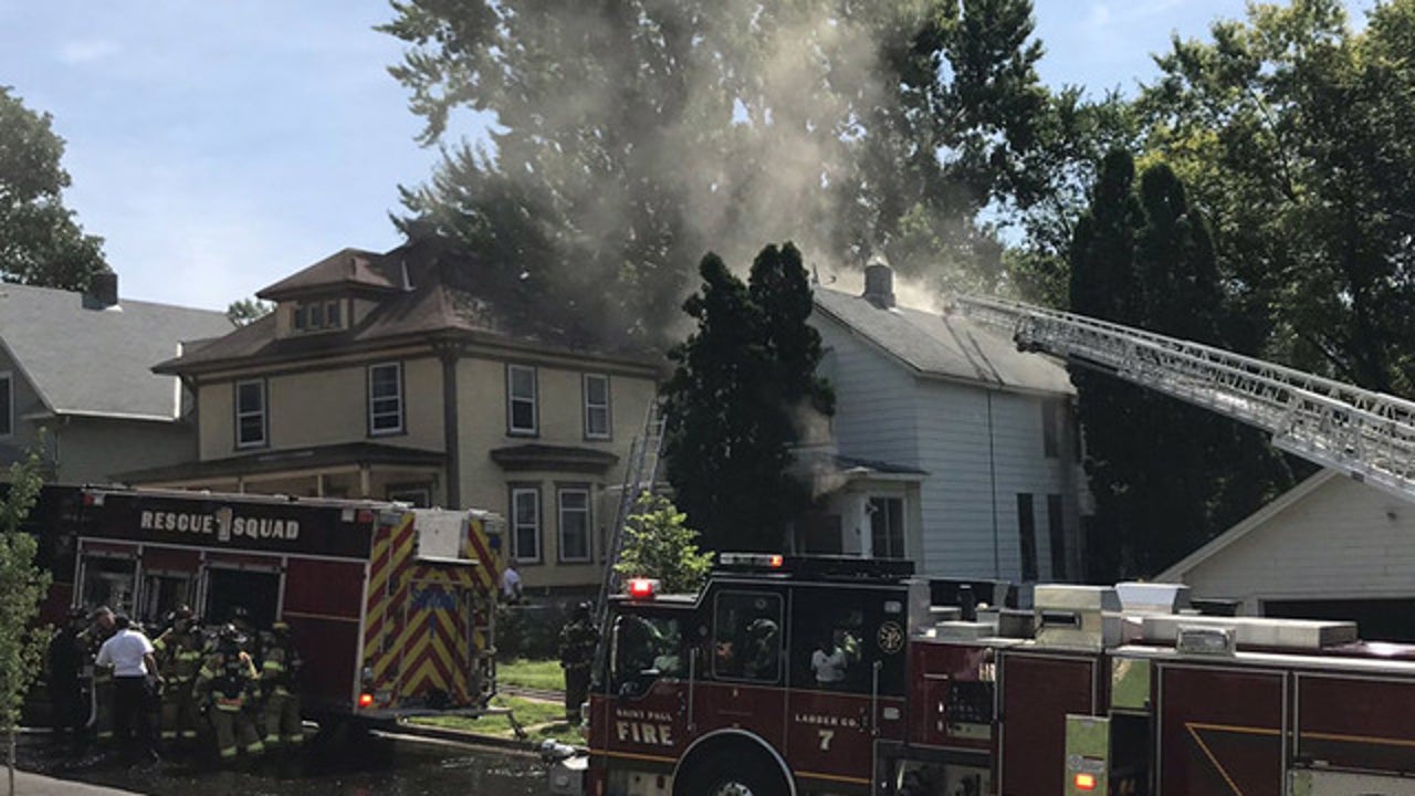 4 firefighters treated for injuries after putting out St. Paul house fire
