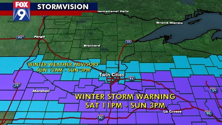 Winter storm warning issued for parts of metro, southern Minnesota ... Winter storm warning issued for parts of metro, southern Minnesota ...