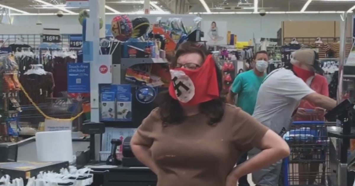 'I was speechless': Woman who witnessed couple wearing Nazi face masks ...