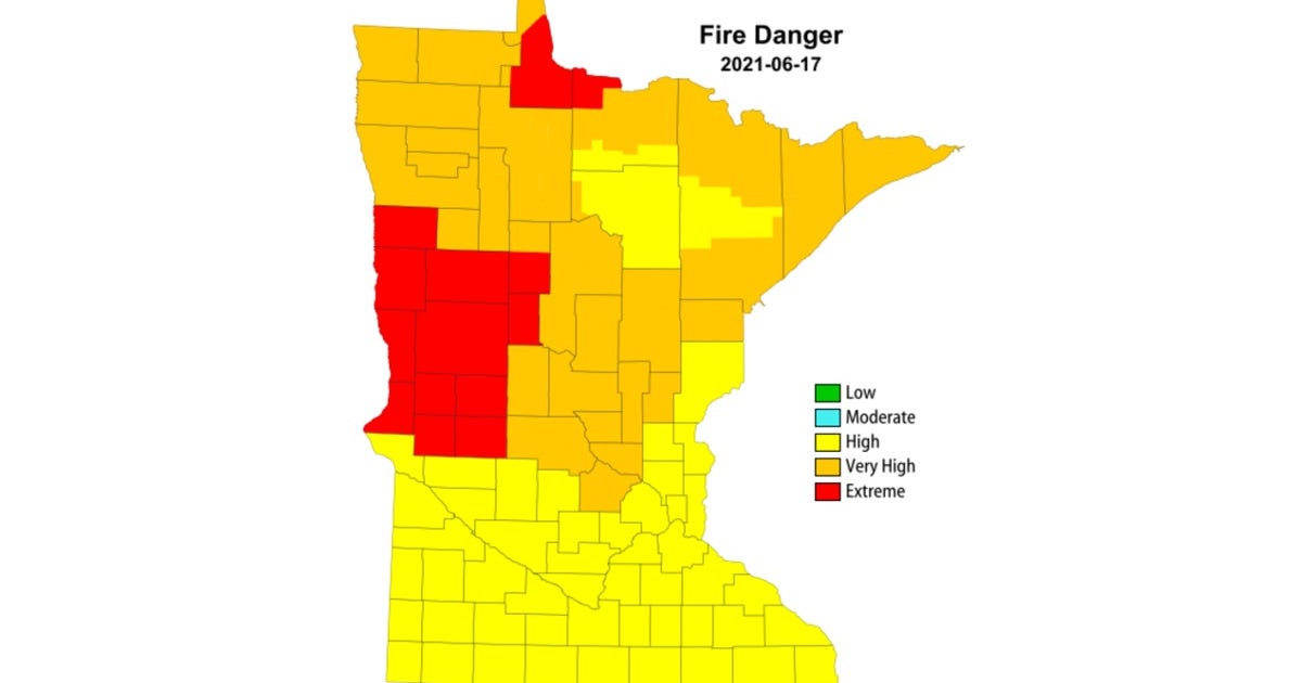 Fire Weather Watch in effect Friday for large portion of Minnesota ...