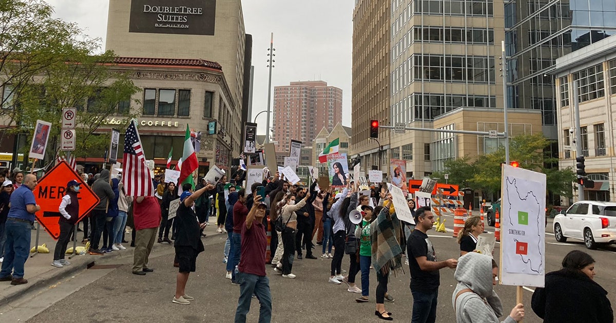 Iranian Americans in Minnesota stand with protests in Iran over death ...