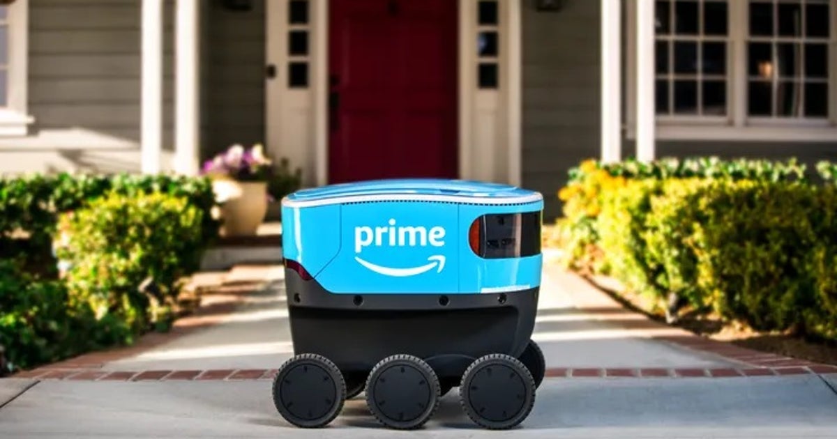 Amazon puts brakes on live tests of home delivery robot Scout | FOX 9 ...