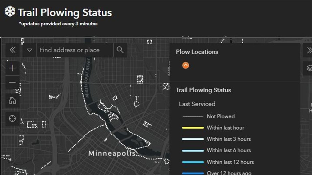 MPRB Trail Plowing Status map to offer trail, sidewalk updates | FOX 9 ...