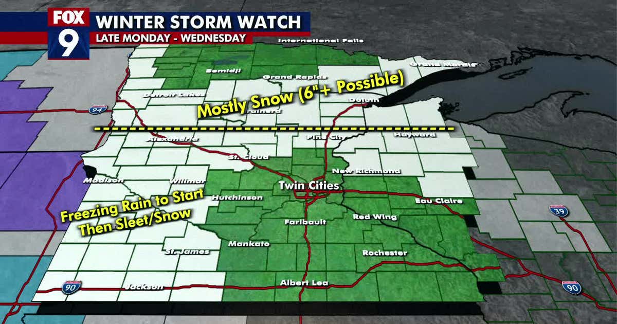 Minnesota weather: Wintry mess Tuesday, snow possible later this week ...