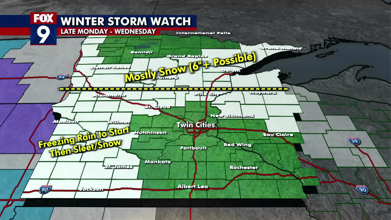 Minnesota weather: Wintry mess Tuesday, snow possible later this week ...