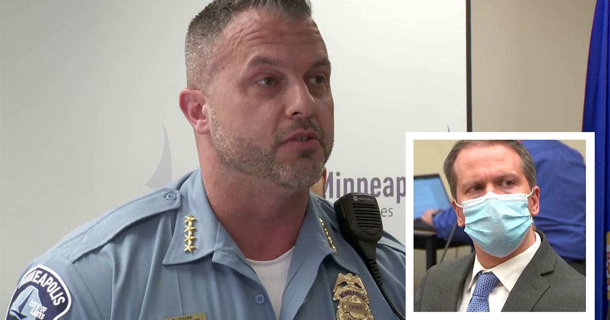 Minneapolis police chief vows to destroy Derek Chauvin's badge | FOX 9 ...