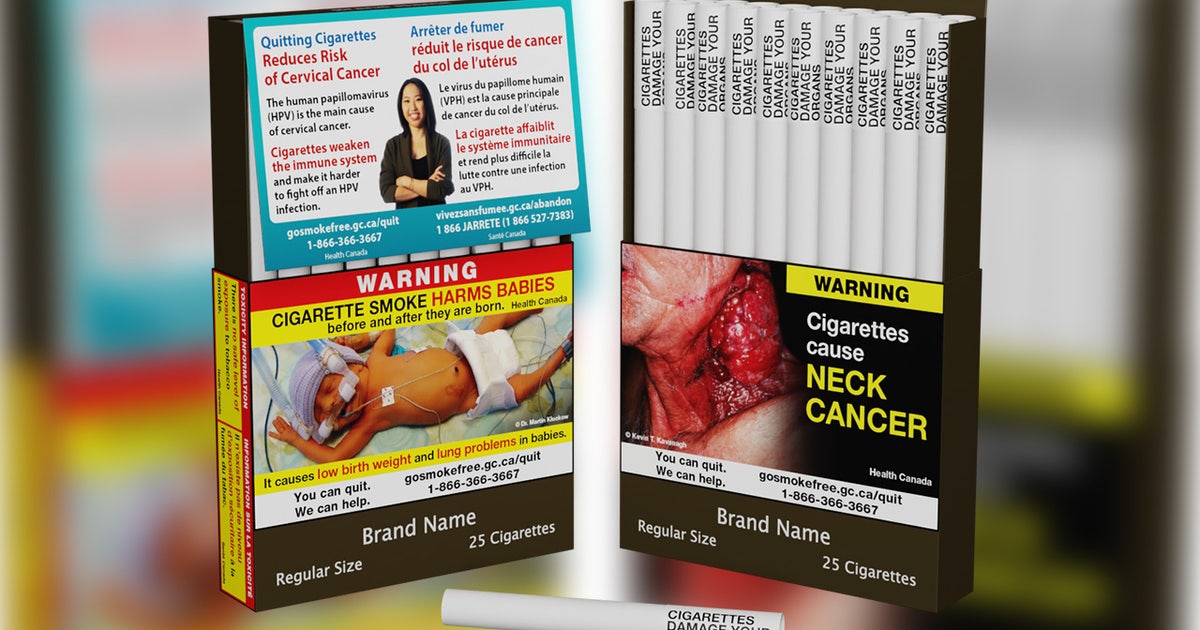 'Poison in every puff': Canada to print warning labels on individual ...