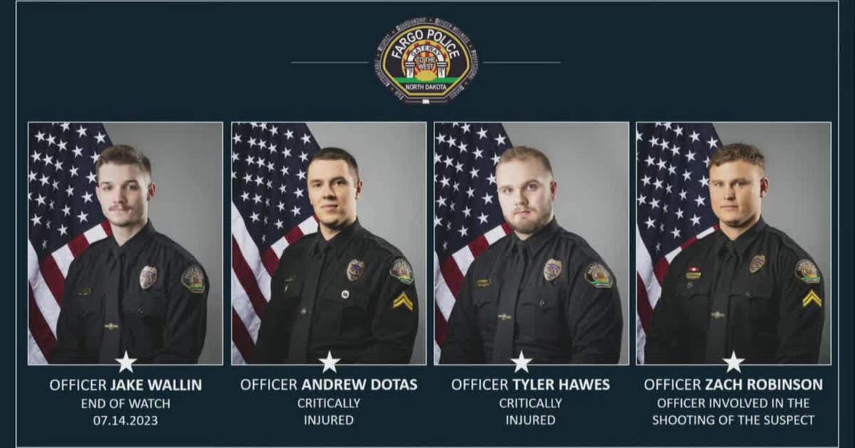Fargo Police Officer Jake Wallin of Minnesota killed in shooting, 2 ...