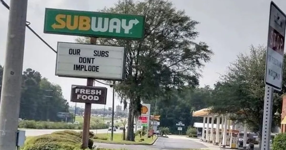 'Tacky' Subway sign referencing Titan submersible implosion riles ...