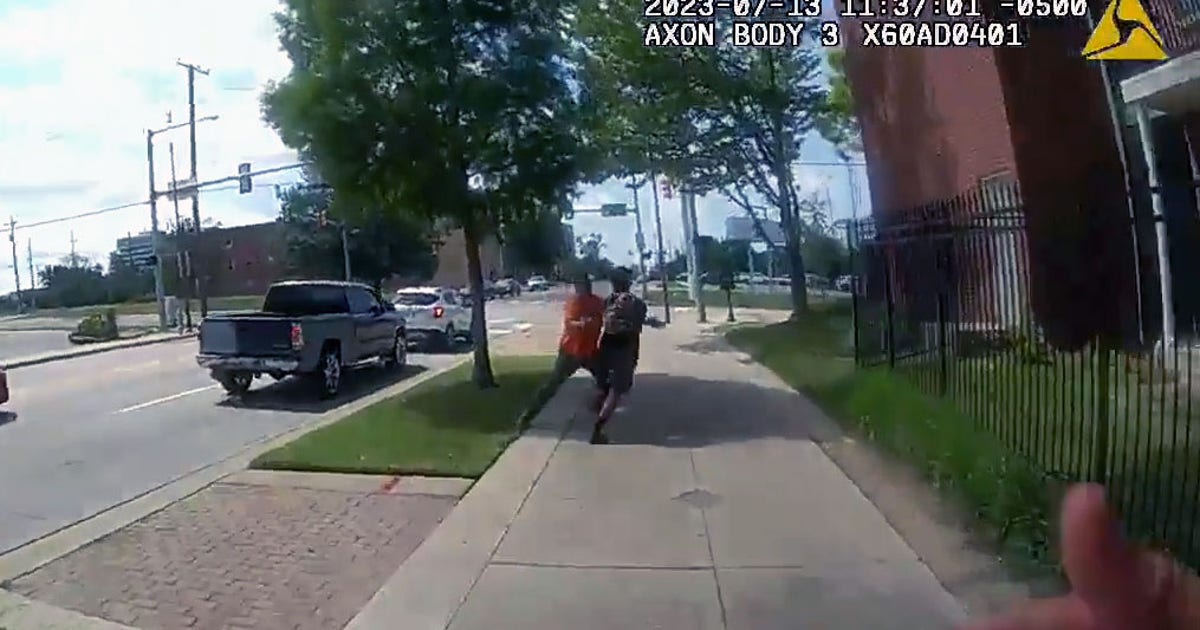 Man stops his truck, gets out to help tackle suspect running from ...