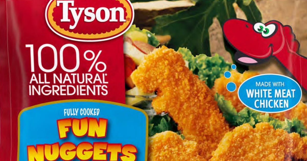 Tyson recalls nearly 30,000 lbs. of dinosaur-shaped nuggets | FOX 9 ...