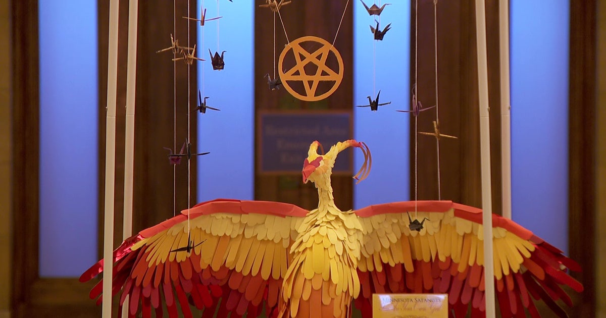 Satanic display at MN capitol faces vandalism, controversy | FOX 9 ...
