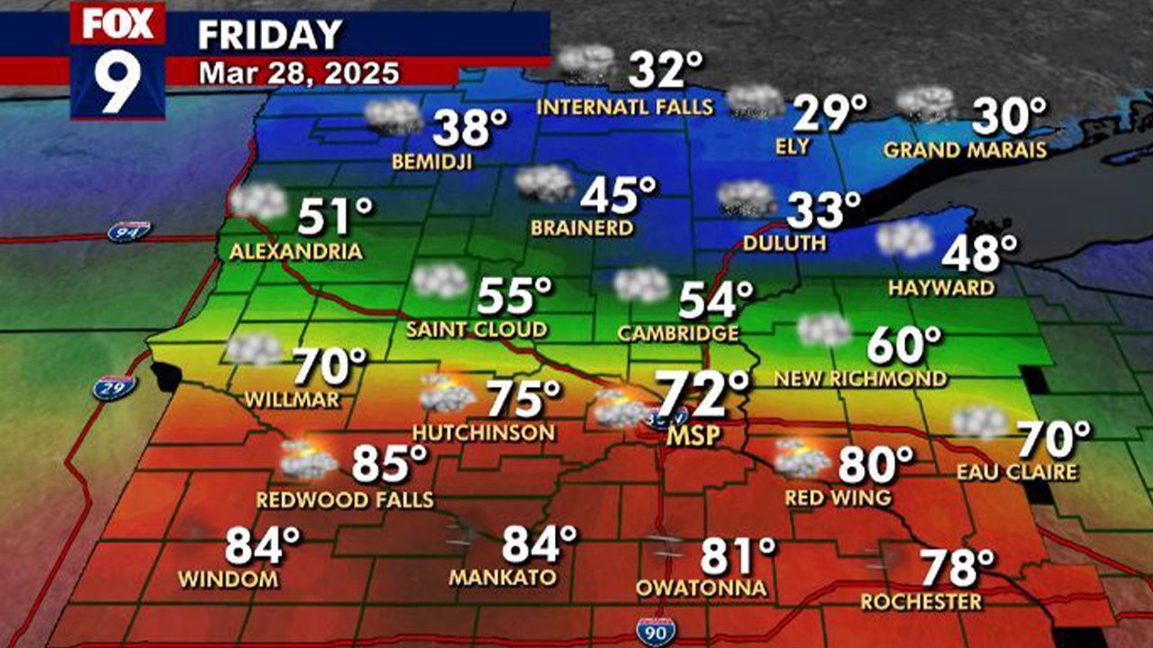 MN weather: A huge range in temperature will be found across Minnesota ...