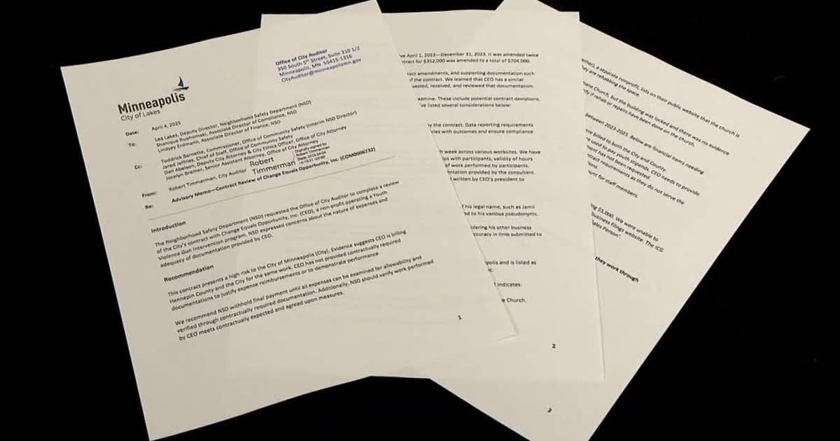 Minneapolis audit: Nonprofit double billed 80-hour weeks for violence ...