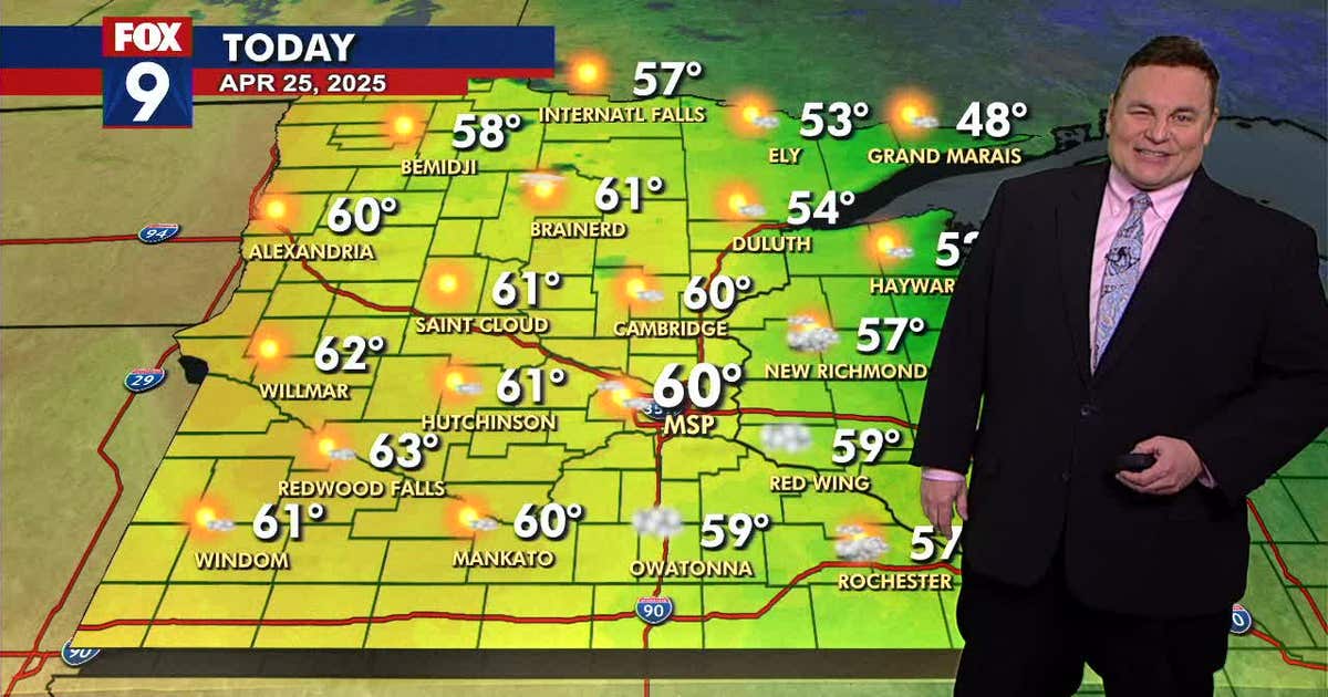 Minnesota weather: Wet and cloudy morning, brighter skies later | FOX 9 ...