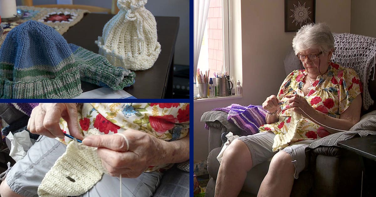 91-year-old Minnesota knitter keeping countless people warm this winter ...
