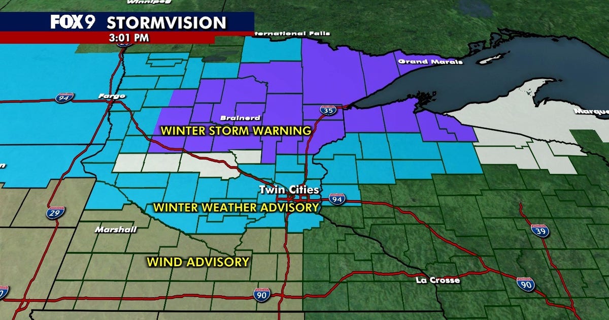 MN weather: Winter storm expected Tuesday into Wednesday morning | FOX ...