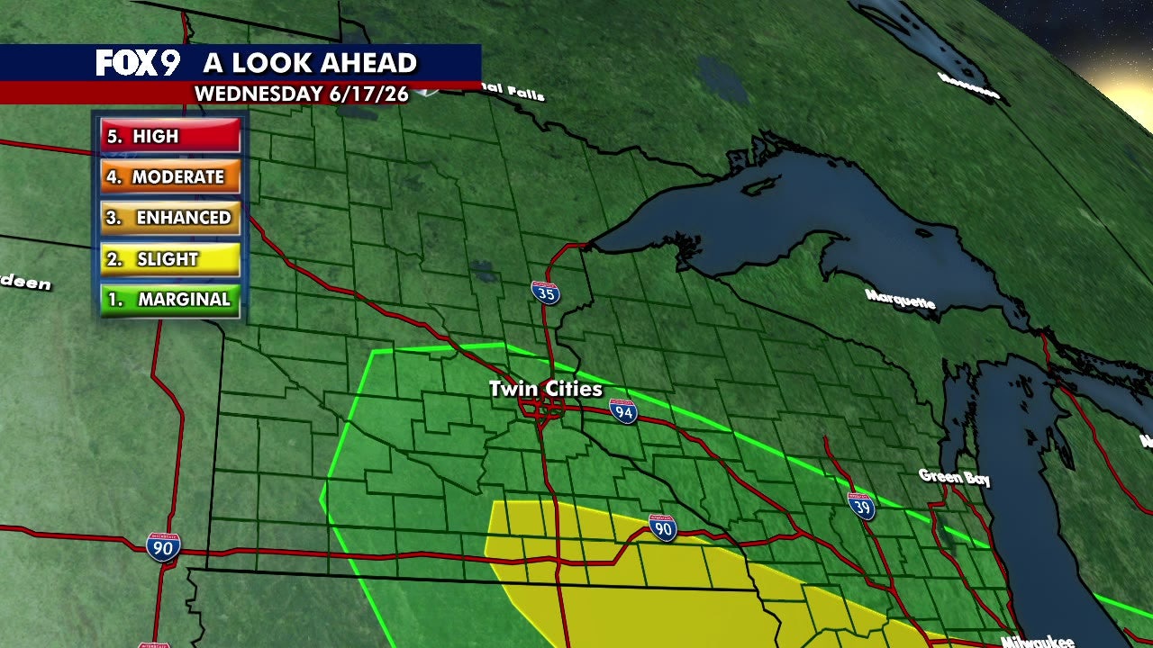MN weather: Rain clears Tuesday morning ahead of potential for storms ...